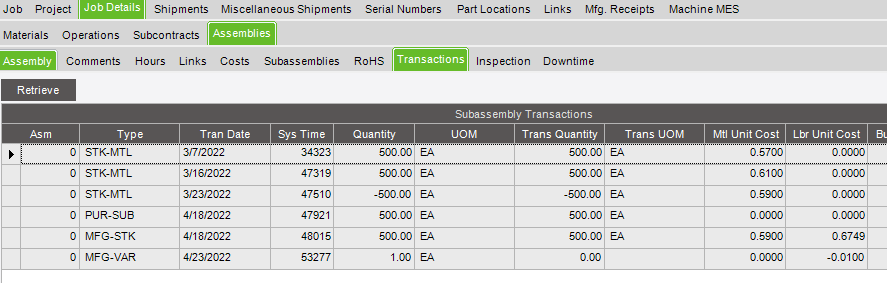 IWR (Inventory Wip Reconciliation) Showing MFG Variance Apply Future ...