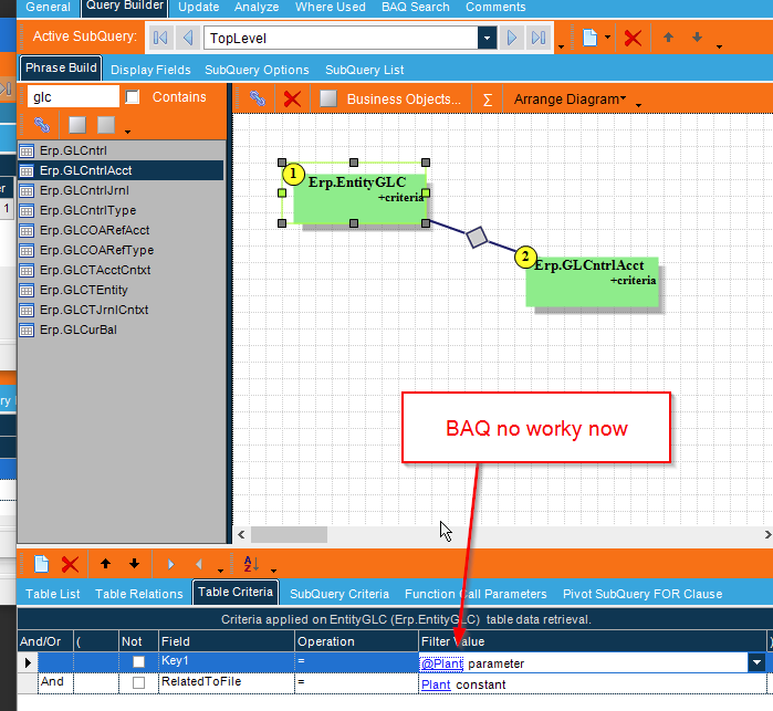 BAQs and Show Plan - Kinetic ERP - Epicor User Help Forum