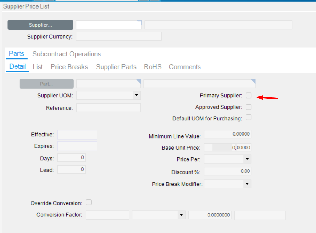Vendor/Supplier Primary Vendor - Kinetic ERP - Epicor User Help Forum