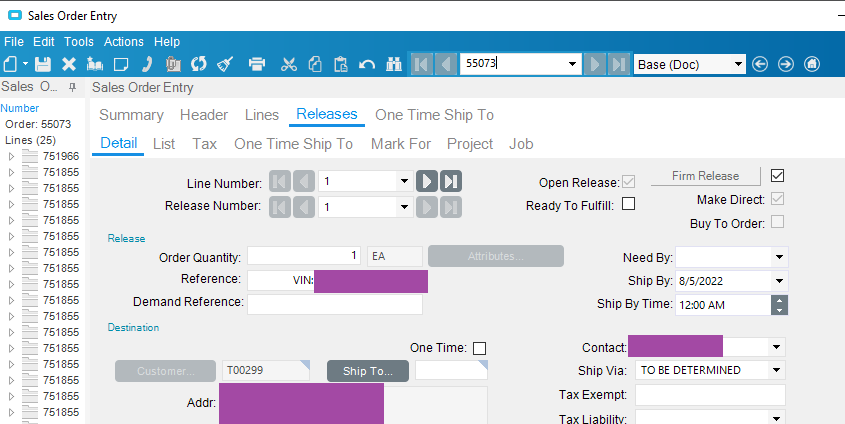 Error message in Customer shipment entry - Kinetic ERP - Epicor User ...