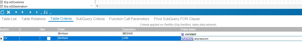 BAQ - Bin Info - Kinetic ERP - Epicor User Help Forum