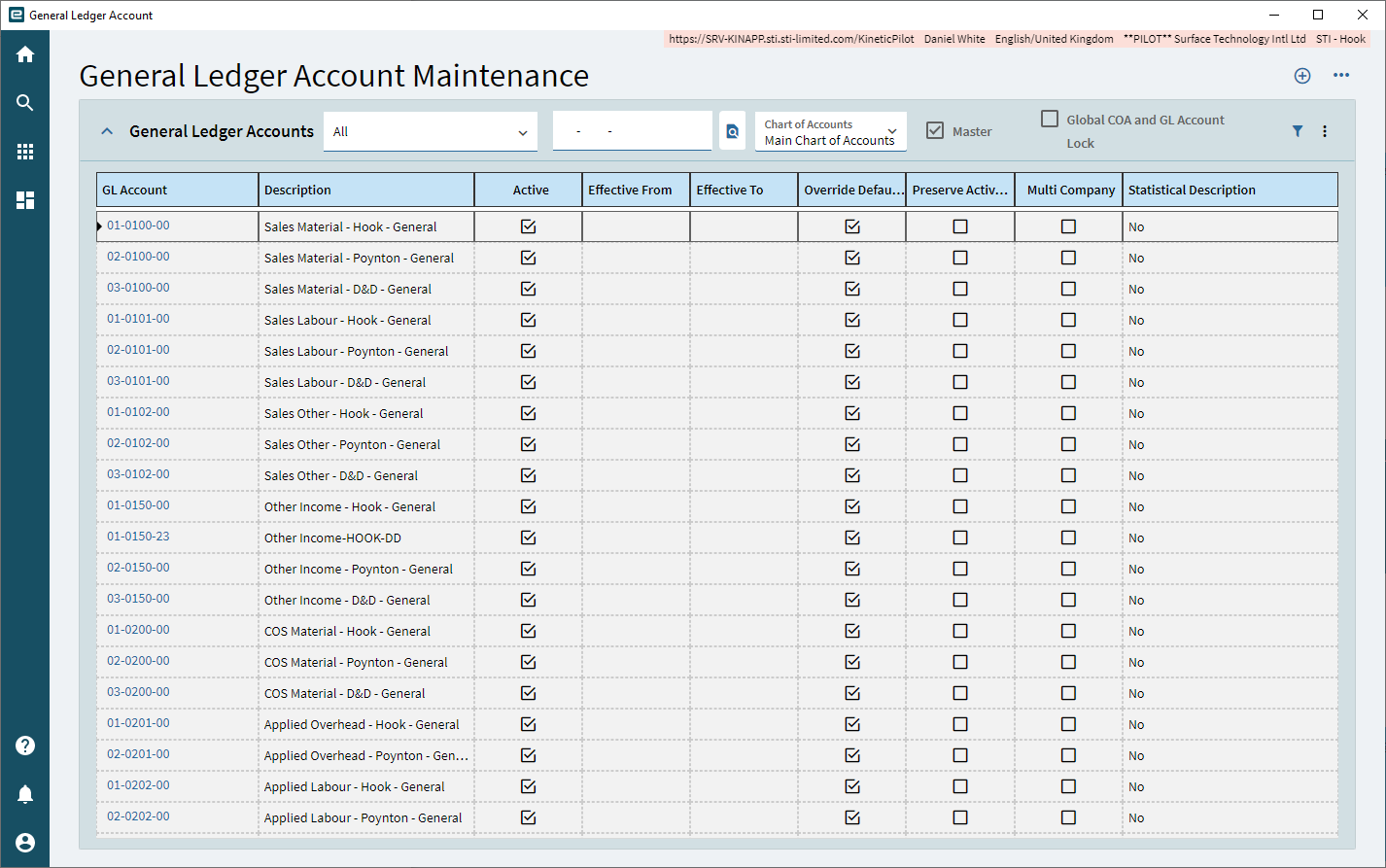 GL Account Segment Order - Kinetic ERP - Epicor User Help Forum