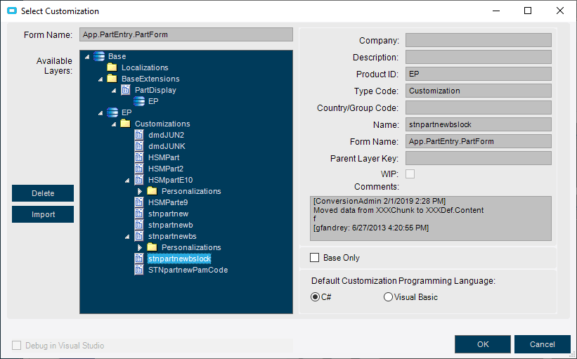 Tracking Form Customizations - Epicor ERP 10 - Epicor User Help Forum