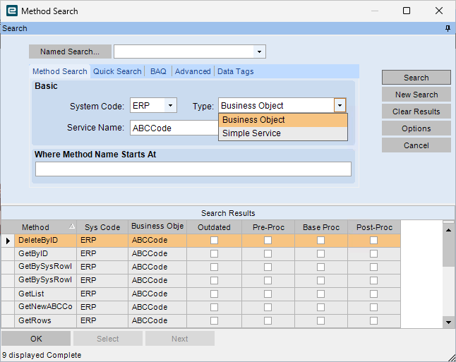 Kinetic 2023.1 -- BPM Method Search for Report and Process Objects ...
