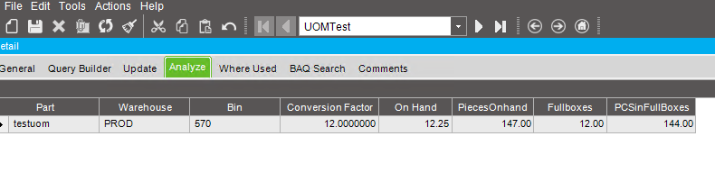 I want to know how to do BAQ part UOM Conversion - Page 2 - Kinetic ERP ...