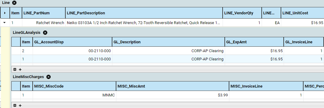 ECM Miscellaneous Line Charge - ECM - Epicor User Help Forum