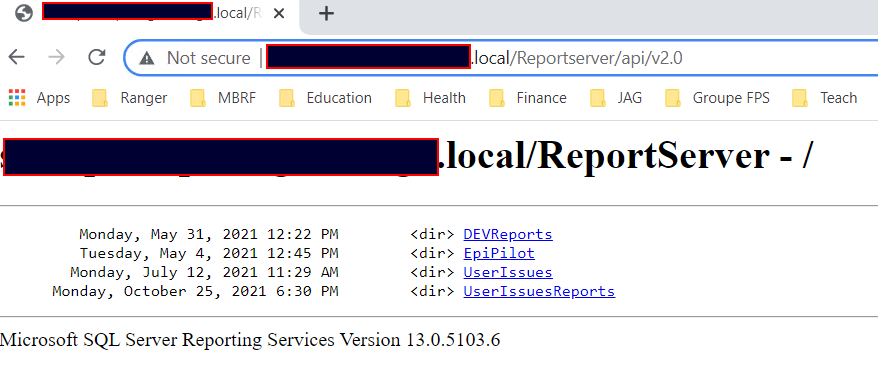 First Kinetic 2021.2 build - SSRS Web Portal URL not valid - Kinetic ERP - Epicor User Help Forum