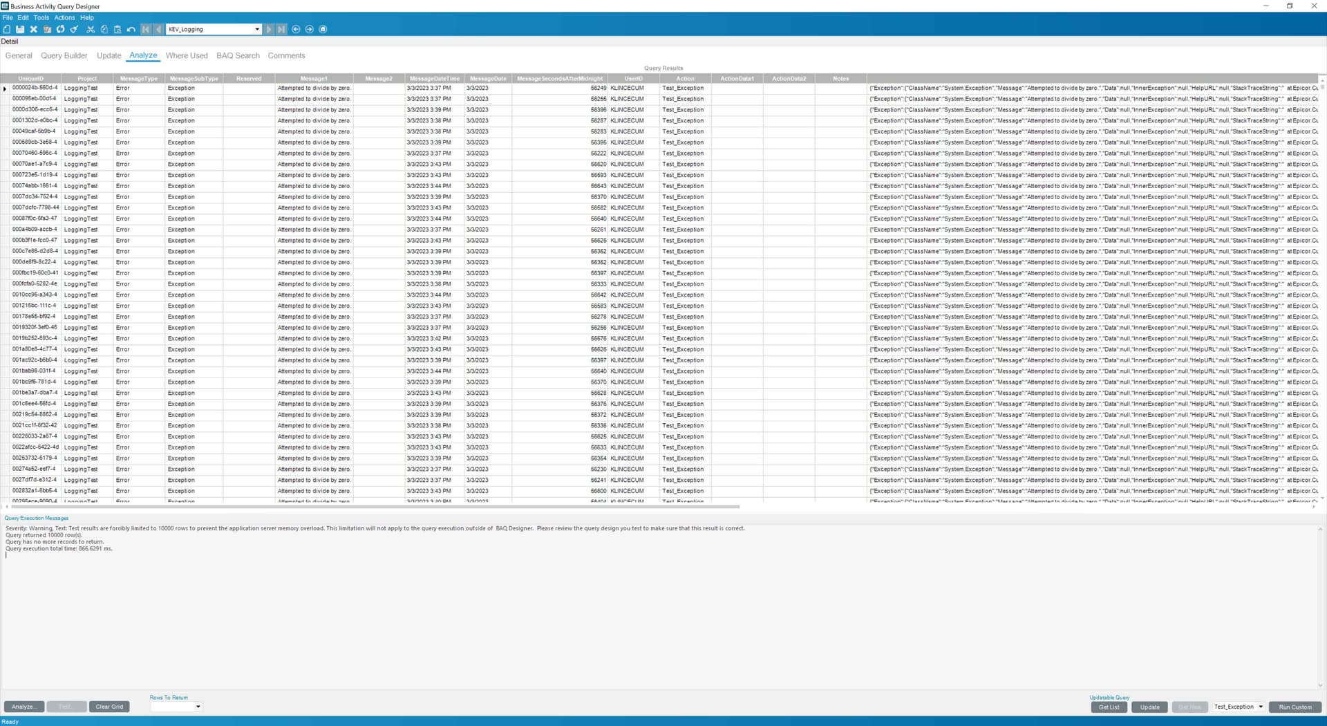 Direct DB Update, Add Row, Epicor Function - Cannot Add, am I missing ...