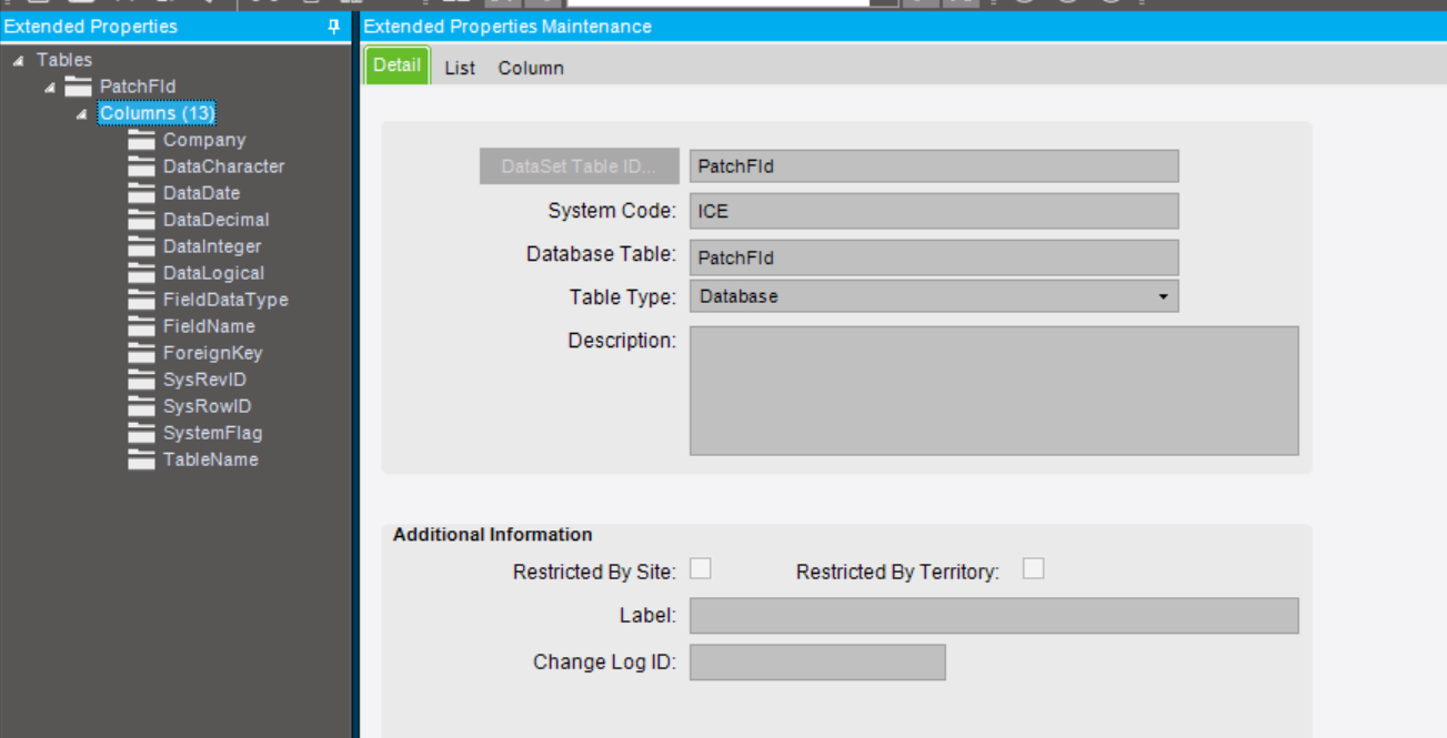 Missing Column in a Table - Kinetic ERP - Epicor User Help Forum