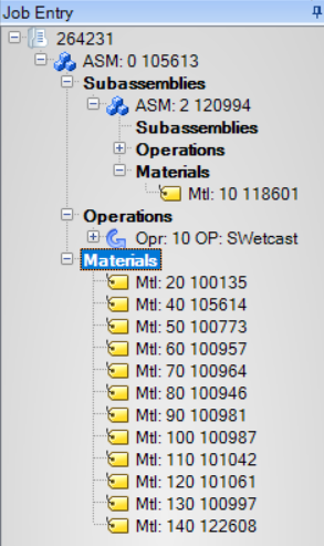 DMT Job Materials with Sub Assemblies - Epicor ERP 10 - Epicor User ...