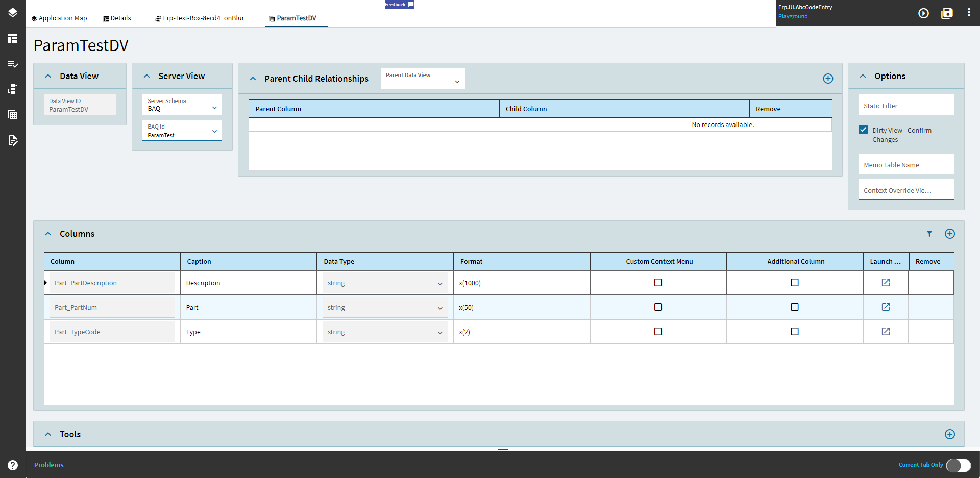 Application Studio passing Parameters to BAQ - Kinetic ERP - Epicor ...