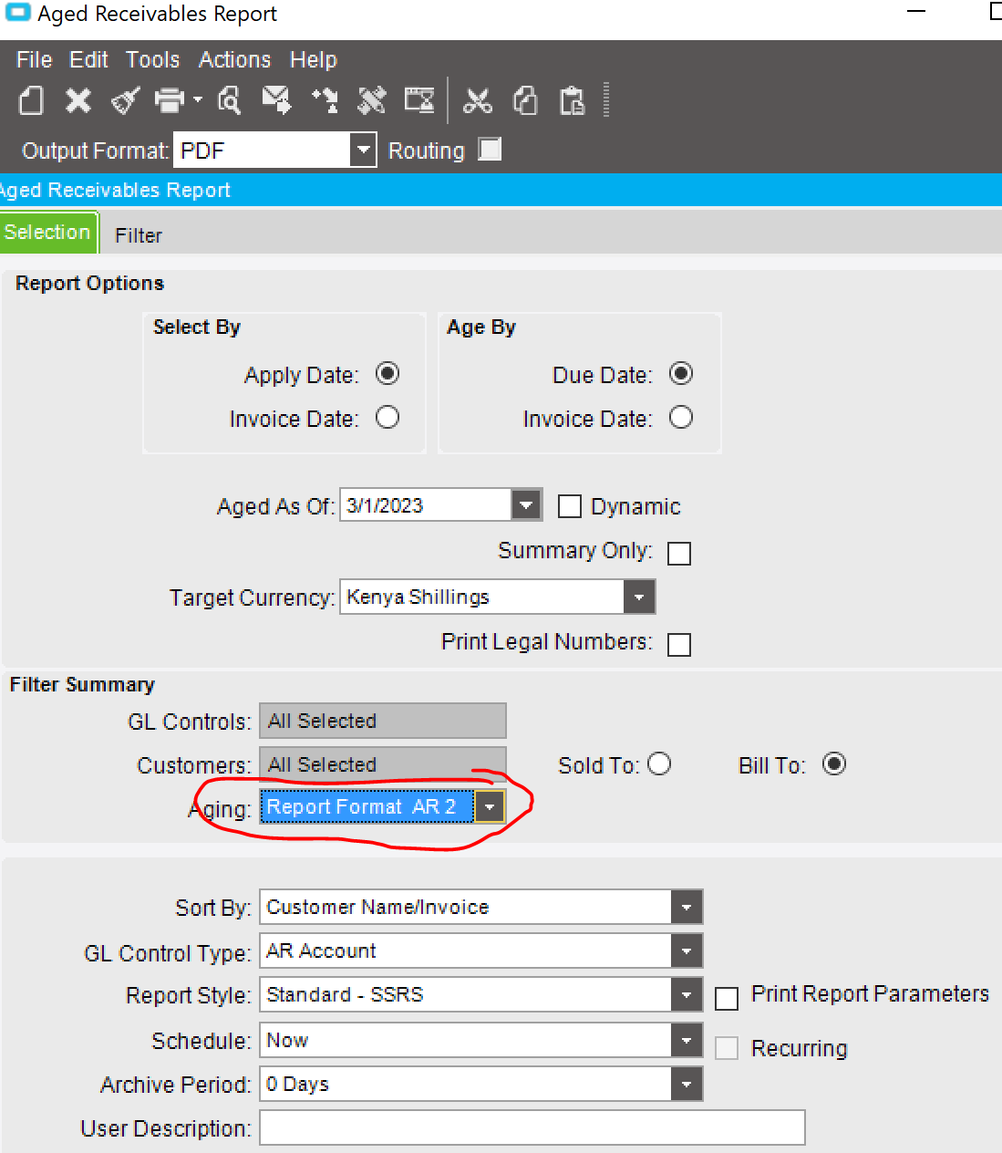 AR Aging Report - Epicor ERP 10 - Epicor User Help Forum