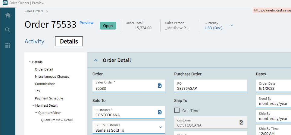 Unable to add new Tab to sales order Entry screen - Kinetic ERP - Epicor User Help Forum