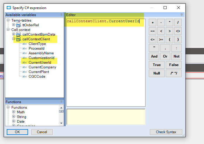 Get Session UserName in BPM - Epicor ERP 10 - Epicor User Help Forum