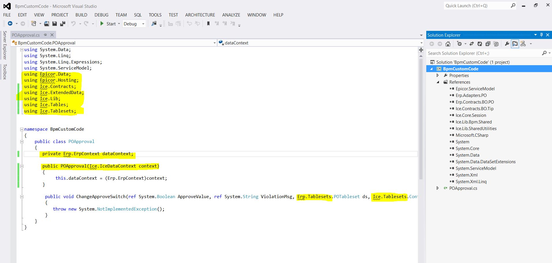 Create External DLL for BPM - Epicor ERP 10 - Epicor User Help Forum