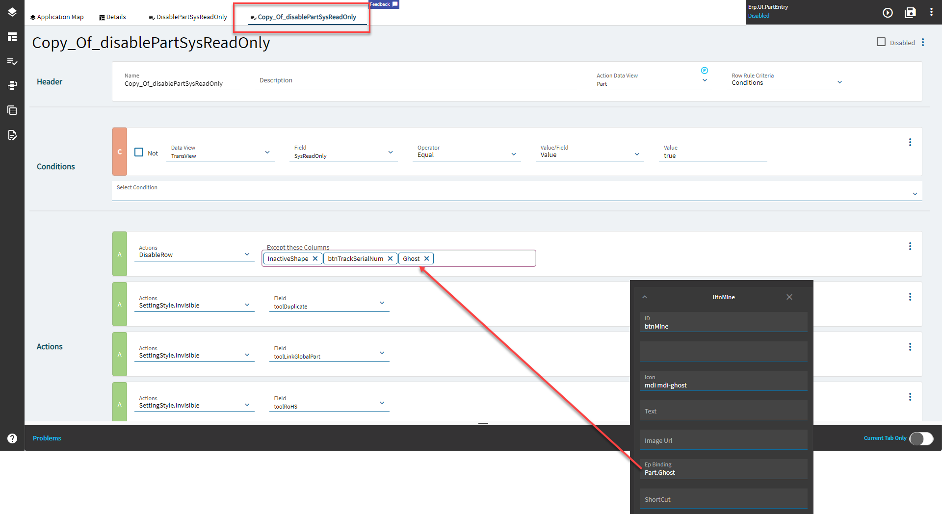 Kinetic ReadOnly (Tracker View) makes custom buttons non clickable - Kinetic ERP - Epicor User ...