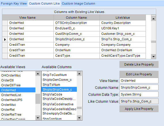 Order Entry - Populate a UD field from the ShipTo table using Custom Column Like - Kinetic ERP ...