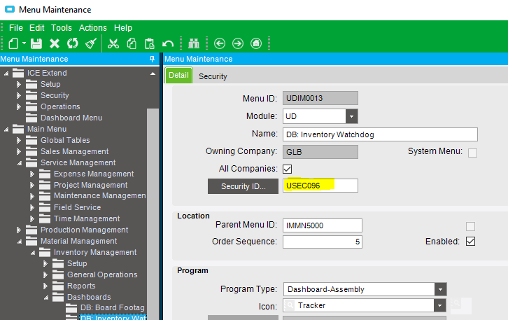Menu Security Adding A Security Group To A Top Menu Adds It Automatically A Sub Menu Epicor