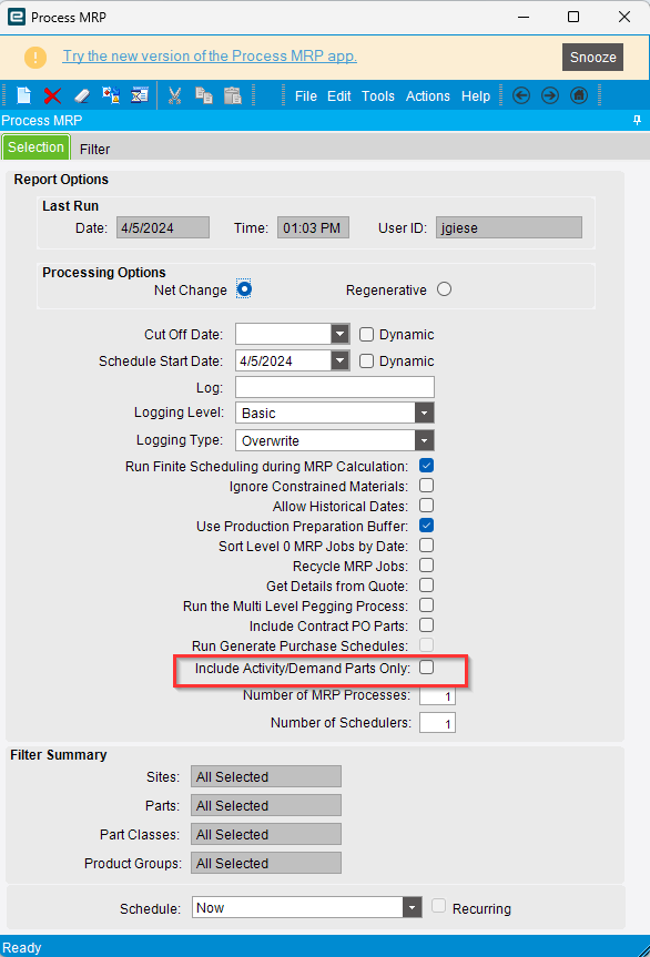 MRP Performance Enhancement in 2023.2 - Page 3 - Kinetic ERP - Epicor ...