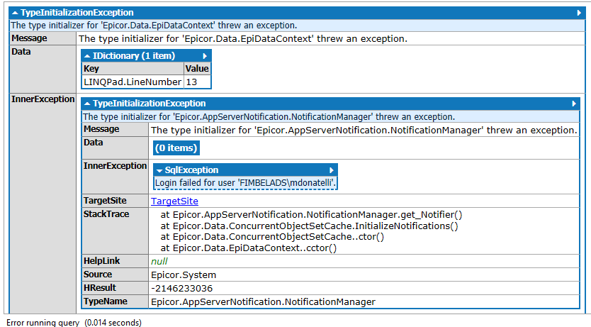 LinqPad 5 to 10.2.700.12 Windows endpoint binding in web.config - Epicor ERP 10 - Epicor User ...