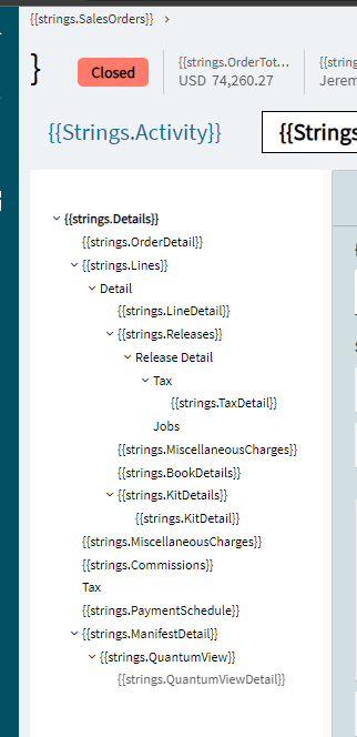 Order Entry screen showing {{strings.XXXX}} in stead of field names - Kinetic ERP - Epicor User ...