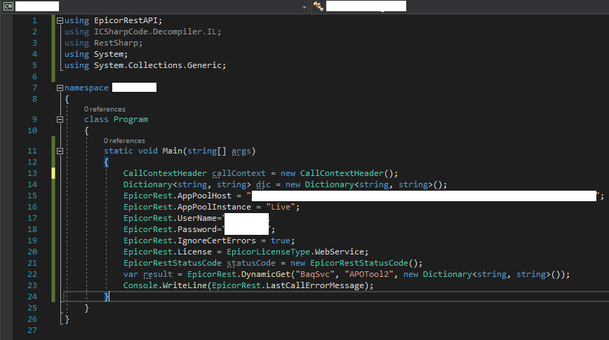 Rest User Authentication Error - Help - Epicor ERP 10 - Epicor User Help Forum