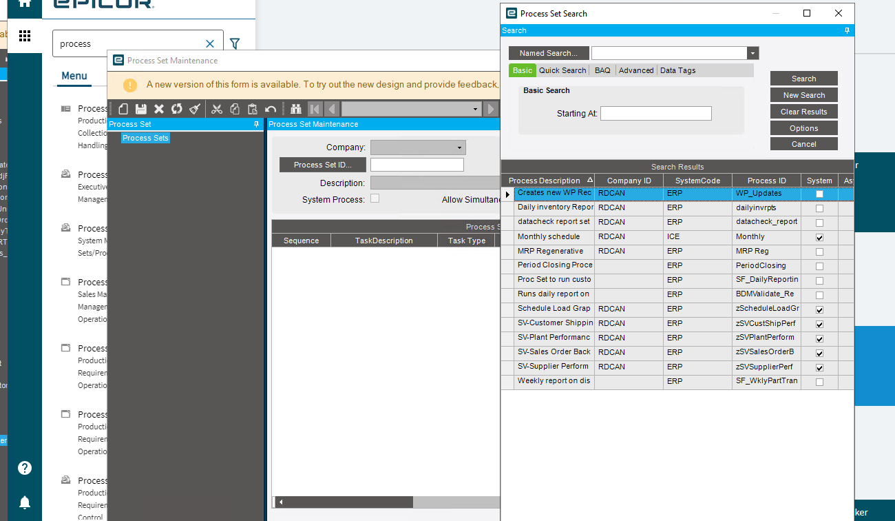 Adding a task to schedule - Epicor ERP 10 - Epicor User Help Forum