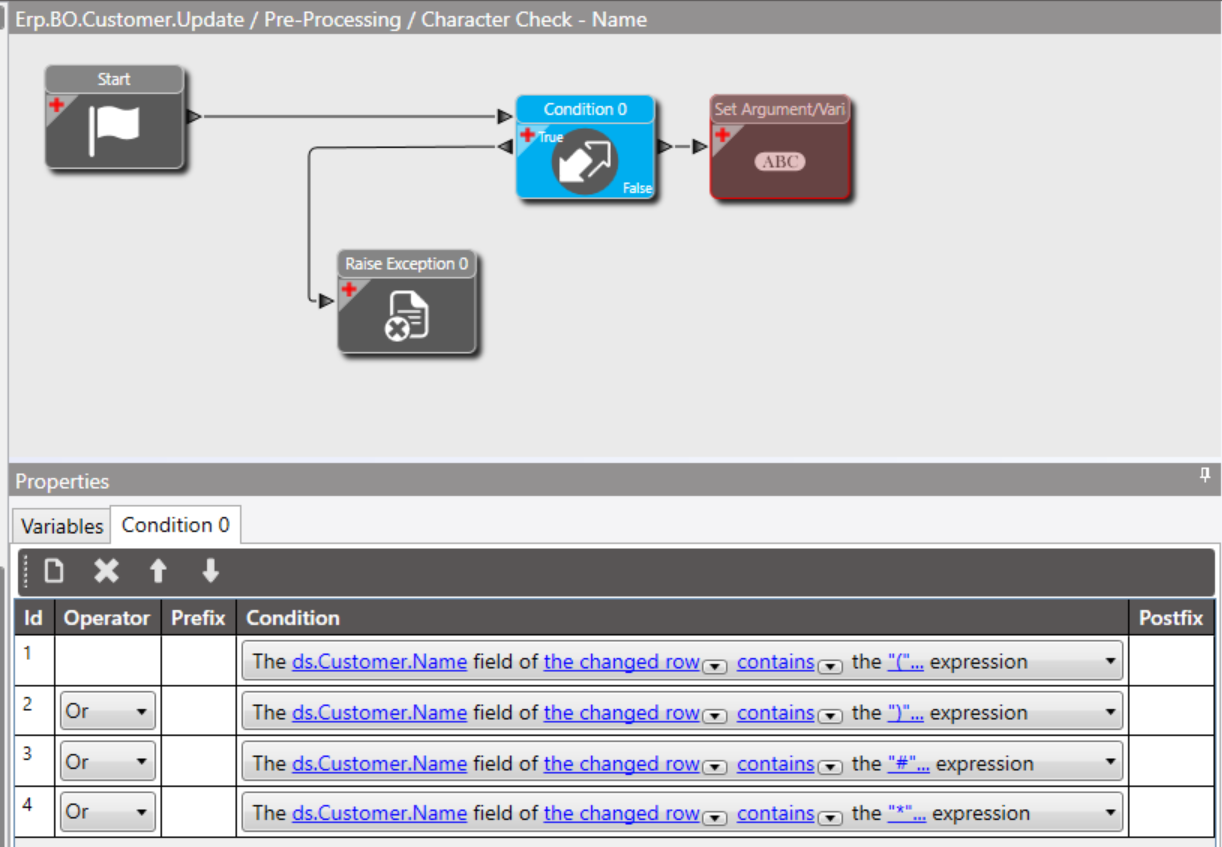 How To Do A Bpm That Throws An Error If A Regex Variable Does Not Contain Or Match Numeric
