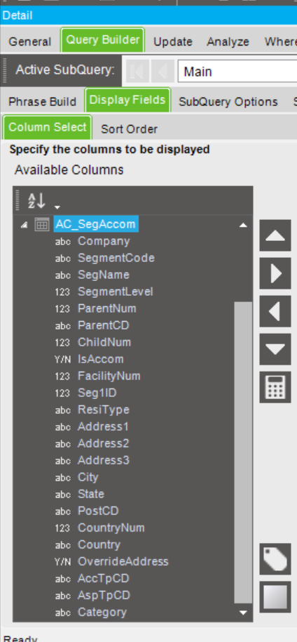 Missing Column in a Table - Kinetic ERP - Epicor User Help Forum