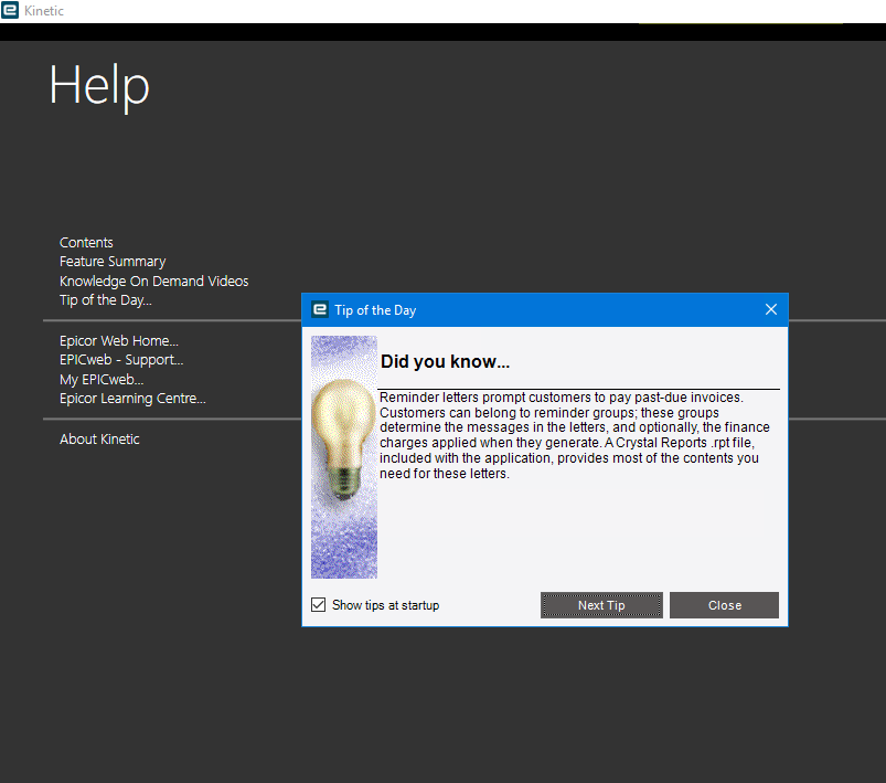 Tip of the day, where the do you reenable it in the UI - Off Topic - Epicor User Help Forum