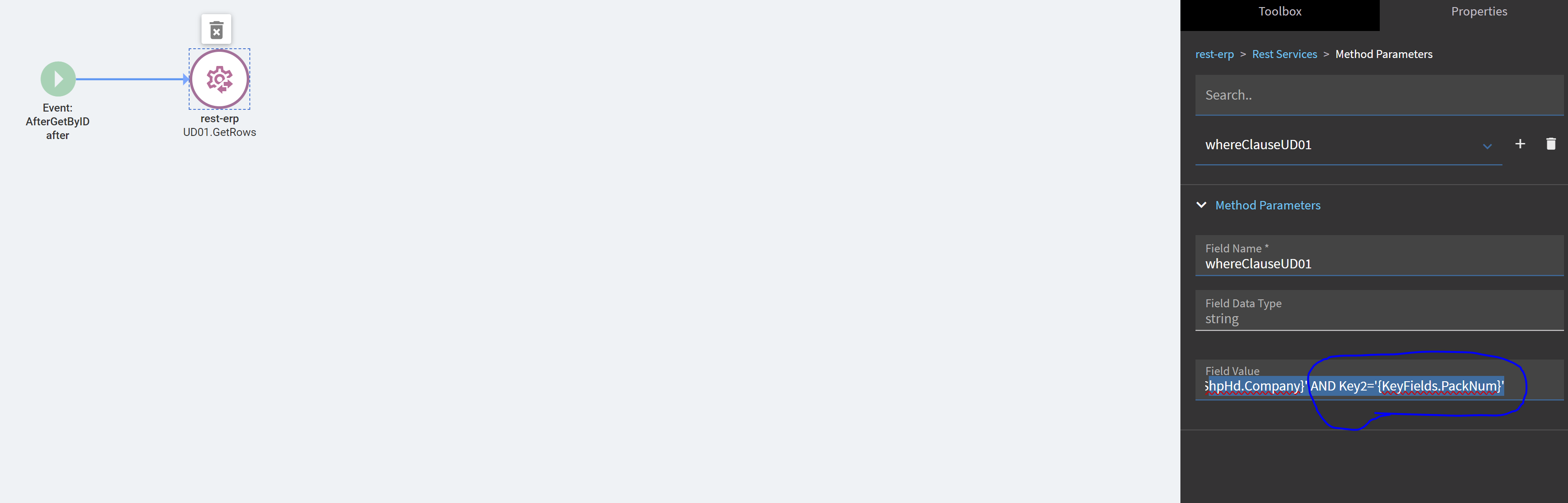 Rest-erp widget parameters with bindings - Kinetic ERP - Epicor User Help Forum