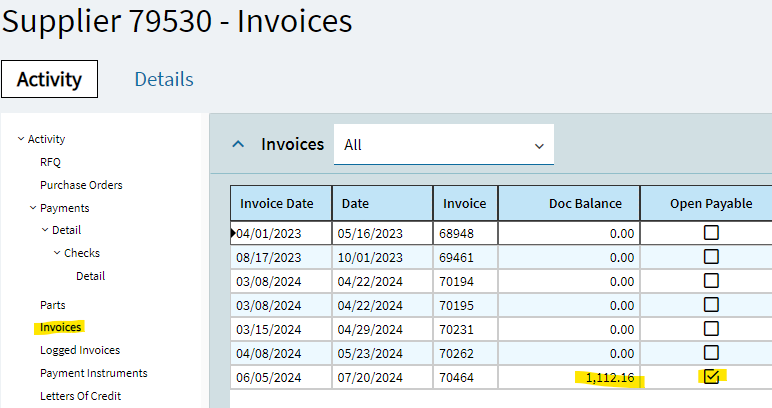 Vendor invoice history - Epicor ERP 10 - Epicor User Help Forum
