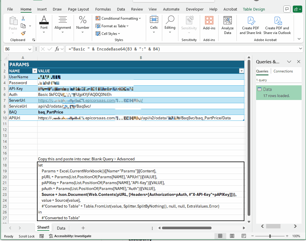 Odata feed to excel permissions errors - #4 by jbooker - Kinetic ERP - Epicor User Help Forum