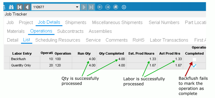 Backflush Labor sometimes forgets to update 'complete' - Kinetic ERP ...