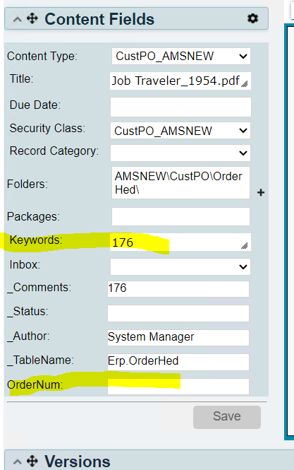 ECM - key field / meta data - ECM - Epicor User Help Forum