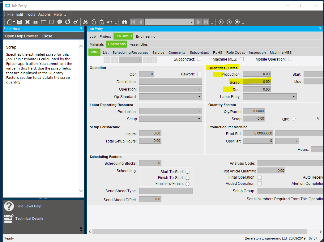 Reporting Scrap QTY in MES - #23 by A.Baeisa - Epicor ERP 10 - Epicor ...