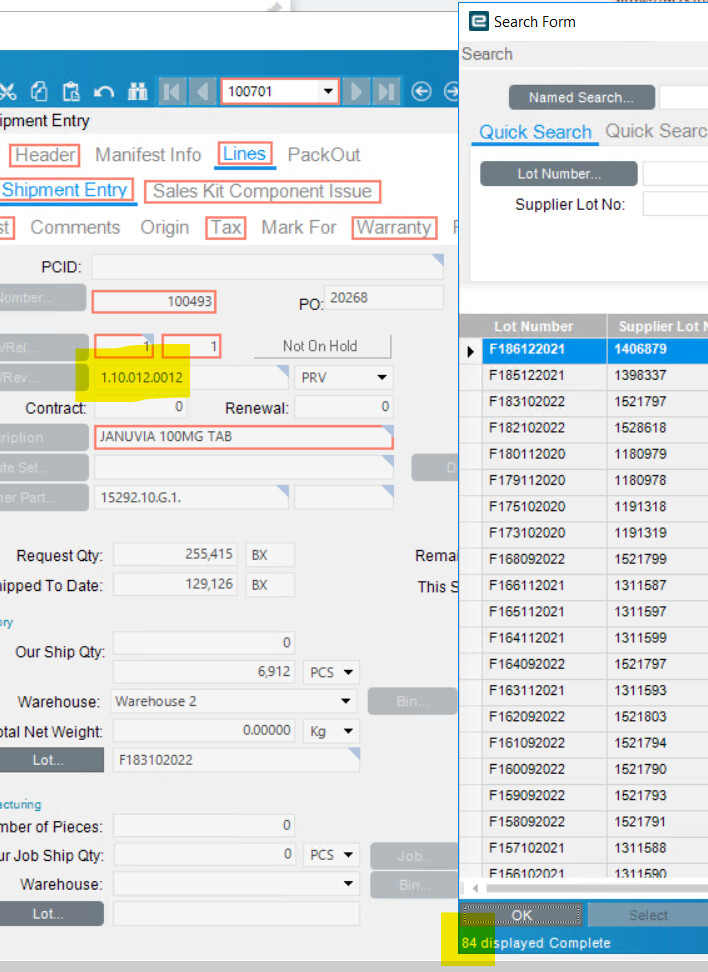 Quick Search Constant Parameter - Kinetic ERP - Epicor User Help Forum