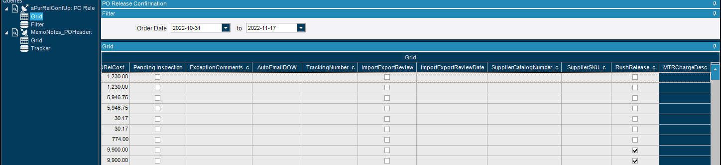 Dashboard column different color? - Epicor ERP 10 - Epicor User Help Forum