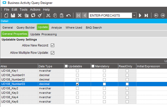 Build Screen to Update UD Table - Epicor ERP 10 - Epicor User Help Forum