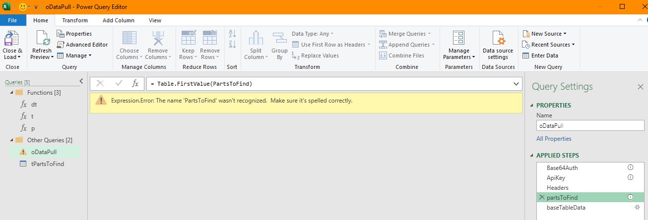 Using Excel to Pull Data With REST and Multiple BAQs - Kinetic ERP - Epicor User Help Forum