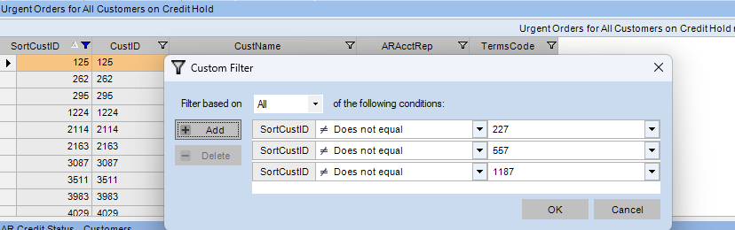 Kinetic Gridview Filter: Multiple Criteria on One Column - Kinetic ERP ... Kinetic Gridview Filter: Multiple Criteria on One Column - Kinetic ERP ...