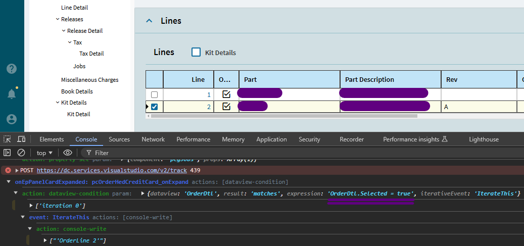 Added Dataview Column For Orderdtl Errors And Doesnt Show Rows Kinetic Erp Epicor User Help