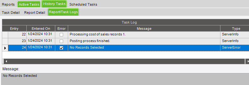 Work in Process Report - WIP Cleared Status - Kinetic ERP - Epicor User ...