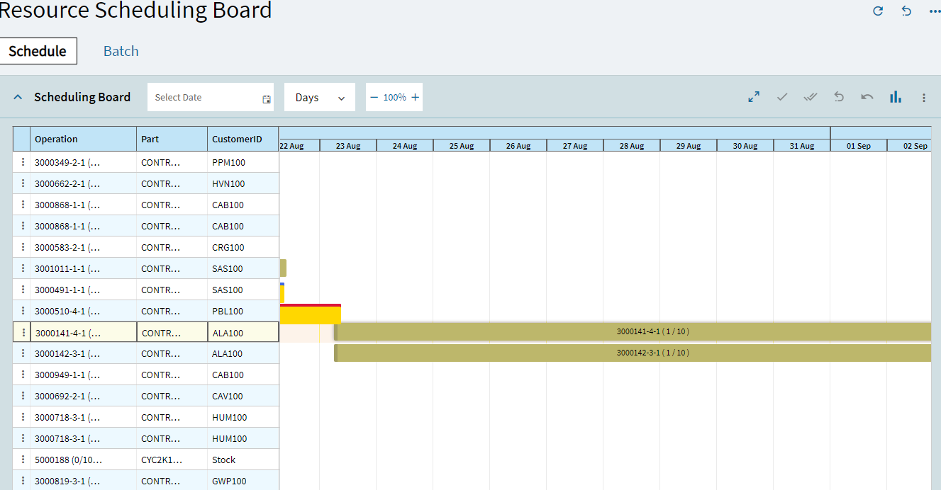 Resource Scheduling Board - Kinetic ERP - Epicor User Help Forum
