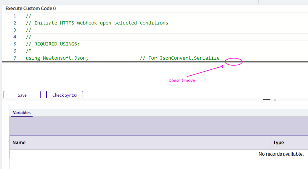 Kinetic BPM Maintenance - Custom Code Editor = 7 lines? - Kinetic ERP - Epicor User Help Forum