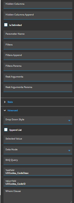 ComboBox linked to data view only showing first value - Kinetic ERP - Epicor User Help Forum