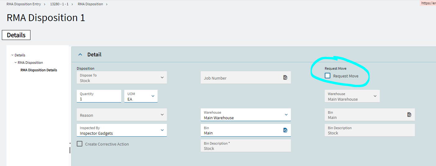 Request Move Checkbox - Kinetic ERP - Epicor User Help Forum