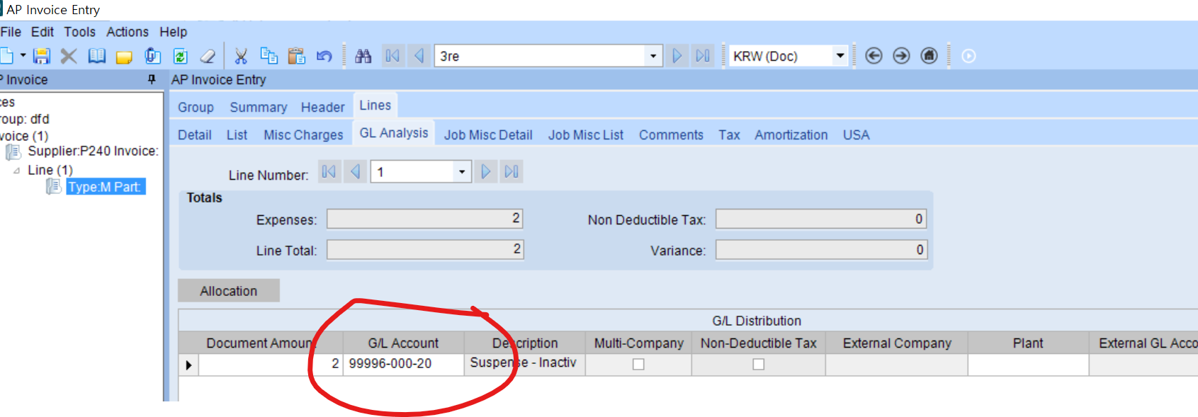 GL account for AP invoices generated by DMT - Kinetic ERP - Epicor User ...