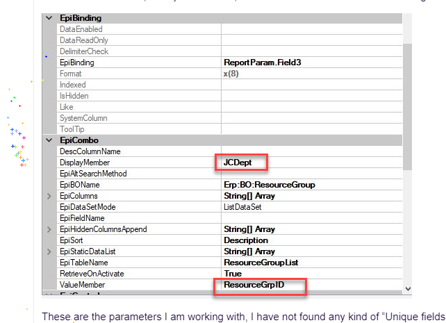 epiCombo using BusinessObject fields - Epicor ERP 10 - Epicor User Help ...