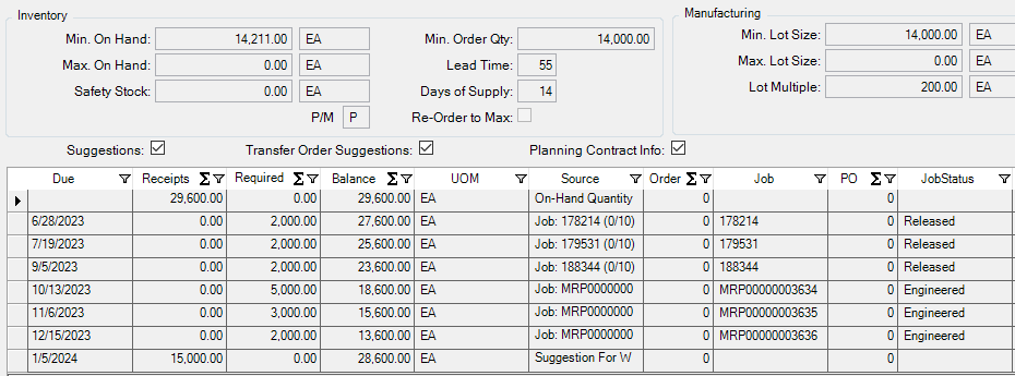 PO Suggestion Dates - MRP - Epicor ERP 10 - Epicor User Help Forum